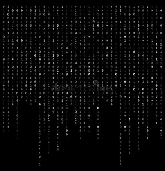 Binary Code Stream Background Data Vector Design Stock Vector ...