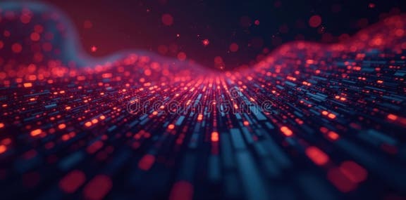 Binary Code Stream, Complex Algorithm Visualization , Programming Background, Matrix Stock ...