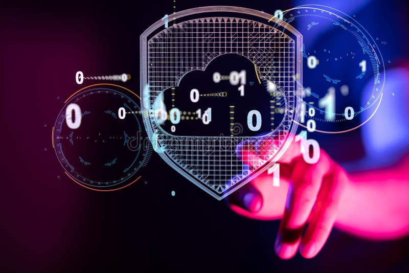 A Binary Code String Aggregation Rises.Big Data Convergence Stock Image ...