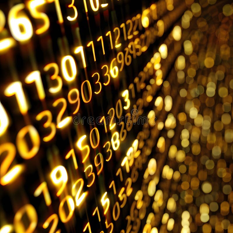 Binary Code Trade Signals stock illustration. Illustration of ...