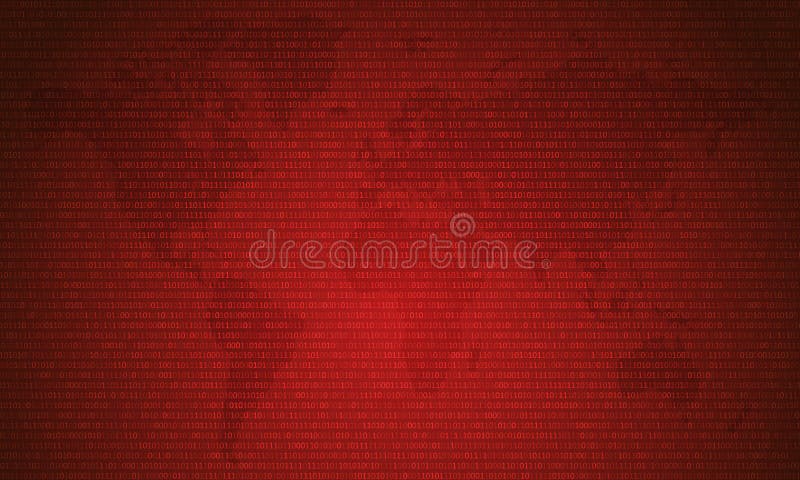 Binary Code With Two Binary Digits 0 And 1 On Red Map Background Algorithm Binary Data Code