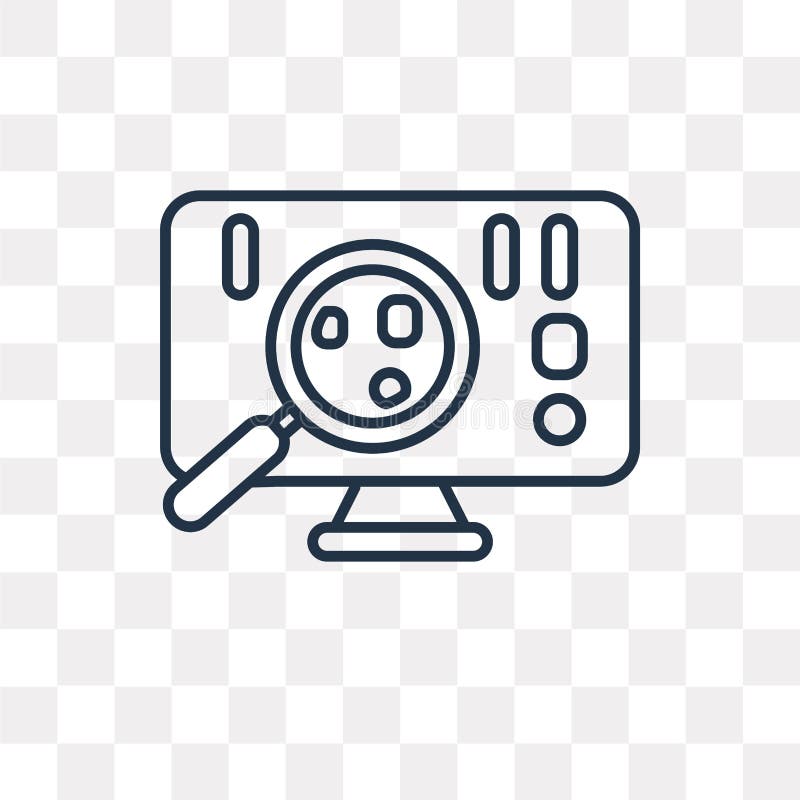 Binary Code Vector Icon Isolated On Transparent Background, Line Stock ...