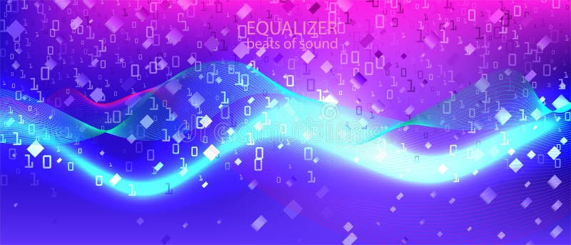 Binary Code Vector Landing Page. Matrix Falling Binary Code. Geometric ...