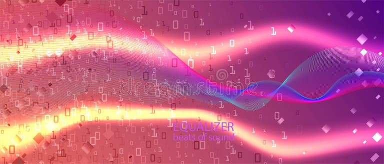 Binary Code Vector Presentation. Technology Funky Minimal Layout. Matrix Falling Binary Code ...