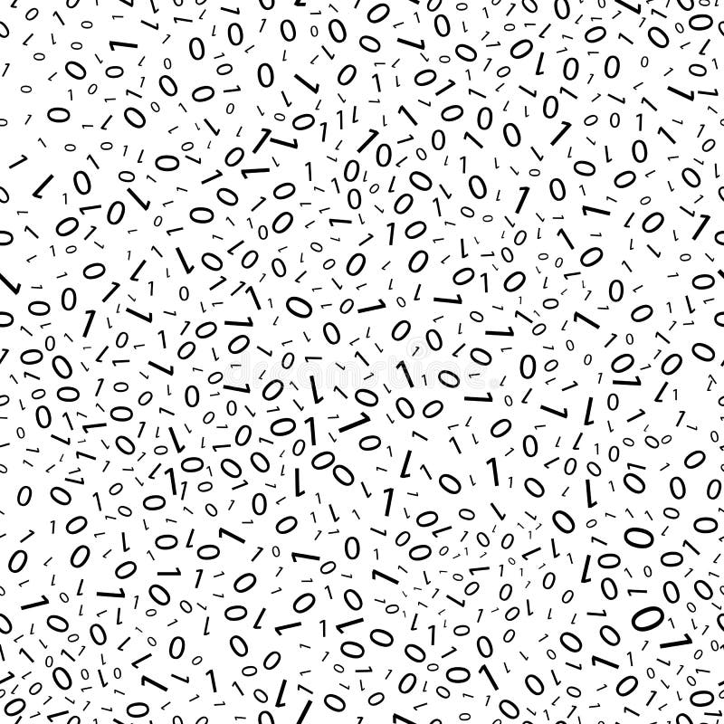 Binary Code Seamless Pattern Stock Vector Illustration Of Code Space 19550550