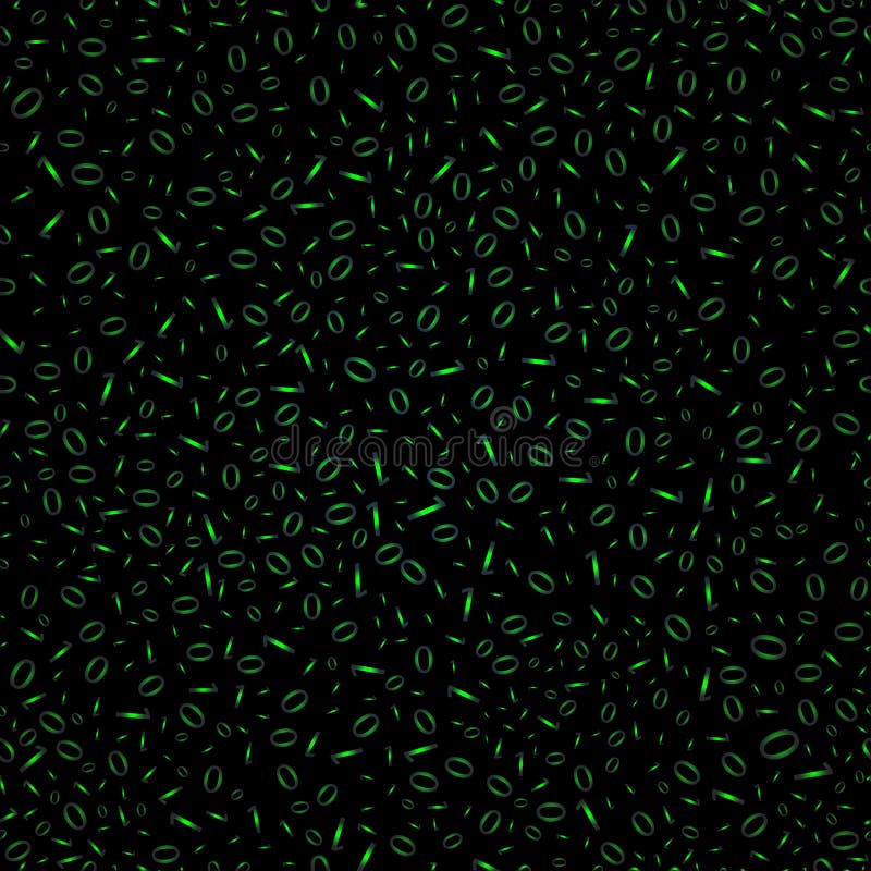 Binary Code Vector Seamless Pattern With Zero And One Stock Vector Illustration Of Pattern