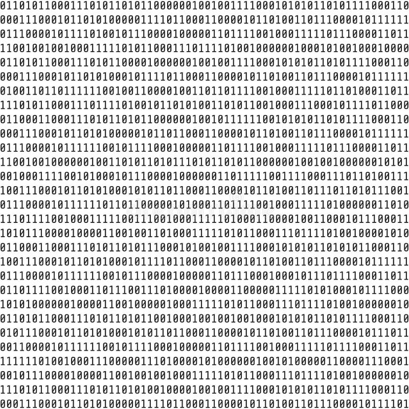Binary Code Visual Representation Of Binary Data Big Data Concept Stock Vector Illustration