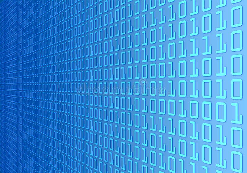 Binary code wall stock illustration. Illustration of computers - 540140