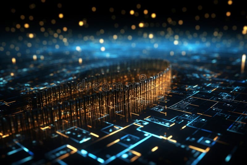 Binary Code Waves Depict Data Flow Digital Security in Internet ...