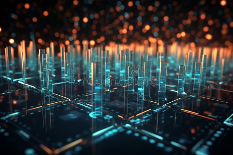 Binary Code Waves Depict Data Flow Digital Security in Internet ...