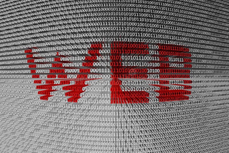 The binary code of the web stock illustration. Illustration of ...