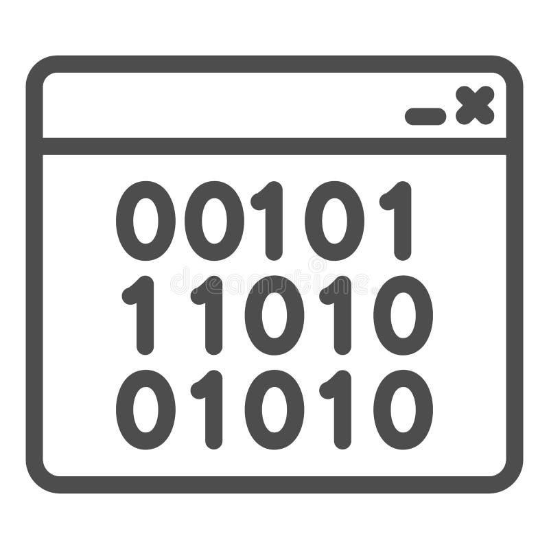 Html Code Document Files Thin Line Icon Programming Concept Html Doc 7631