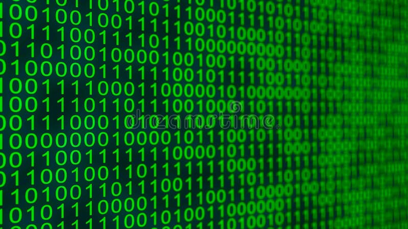 Binary Code. Zeros and Ones on Screen. Coding. Stock Footage - Video of cyberspace, internet ...