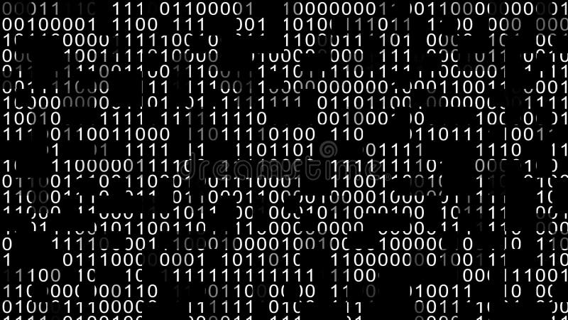 Binary Code Zeros And Ones On Screen Coding Stock Video Video Of