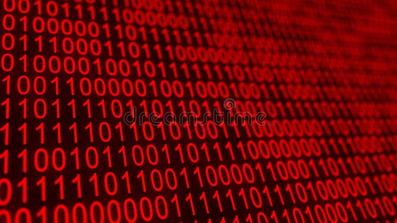 Binary Code Zeros And Ones On Screen Coding Stock Footage Video Of