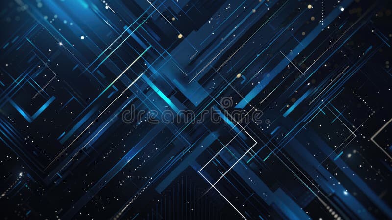 Binary Codes With Glowing Blue Digits Technology And Data Concept