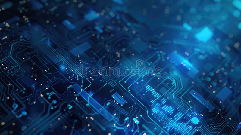 Binary Codes With Glowing Blue Digits Technology And Data Concept Aig53f Stock Illustration