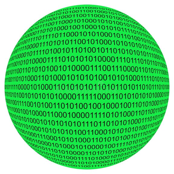 Binary Codes, Symbolic Representation in a Graphic Stock Photo - Image ...