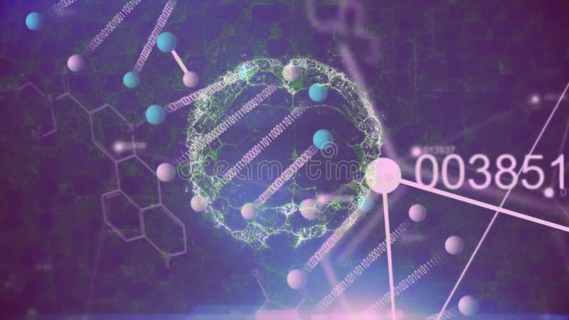 Binary Coding Animation with Digital Network and Molecular Structures ... Binary Coding Animation with Digital Network and Molecular Structures ...