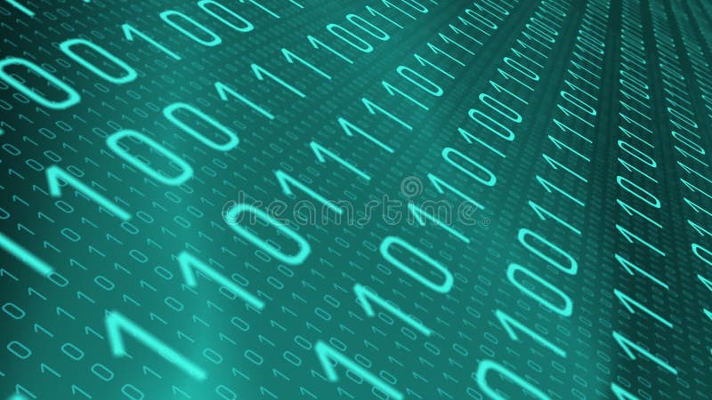 Binary Coding Background, Cyber Attack Crime Stock Footage - Video of ...