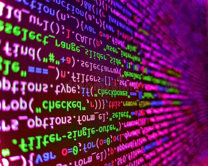 Binary Computer Code Background Abstract Concept Of Security Programming And Hacking Deep