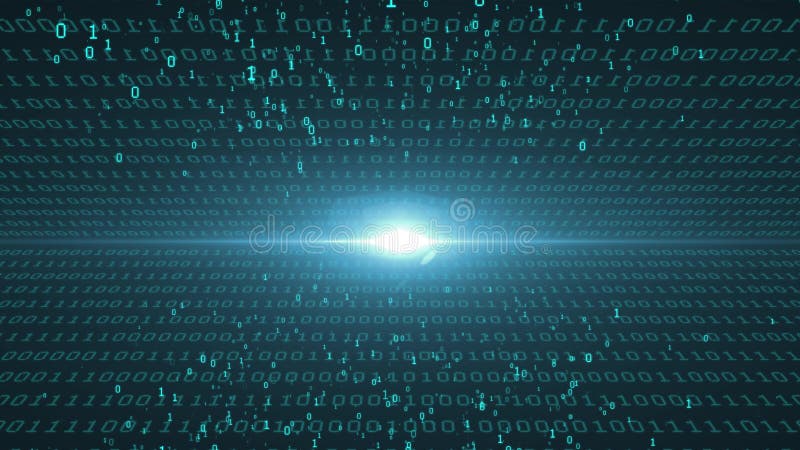 Binary Computer Code Background, Abstract Cyberspace with Digital Code. Binary Digits 1 and 0 in ...