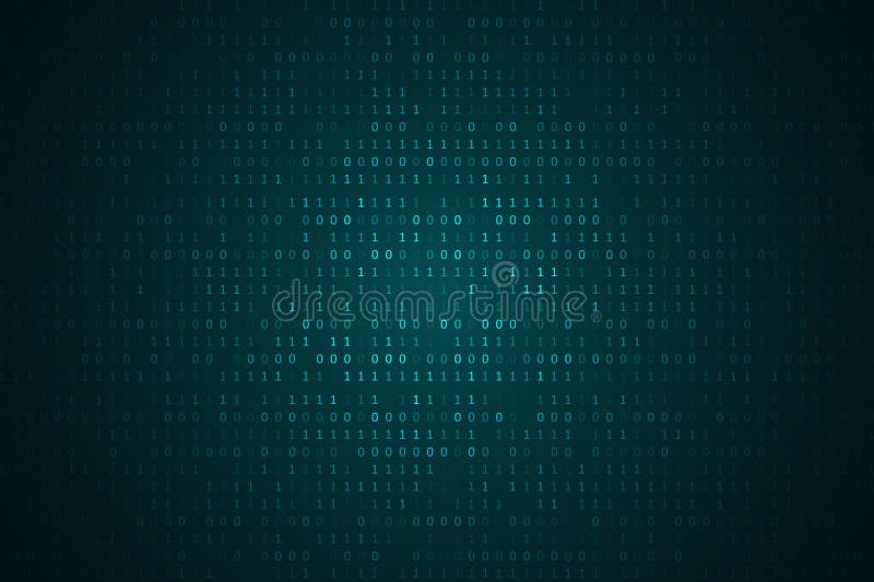 Binary Computer Code Background Stock Vector - Illustration of compute ...