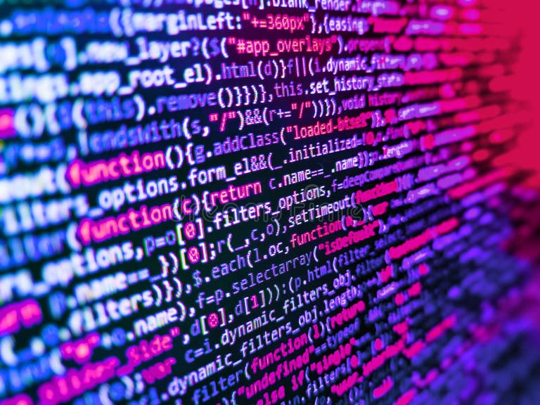 Binary Computer Code Background, Abstract. HTML Code on Lcd Screen. Abstract Modern Virtual ...