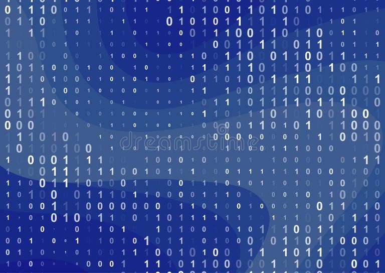 Binary Computer Code Background Stock Vector - Illustration of coding, design: 107165372