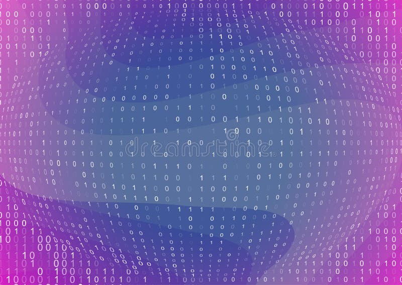 Binary Computer Code Background or Gradient 01 Numbers Pattern Stock ...