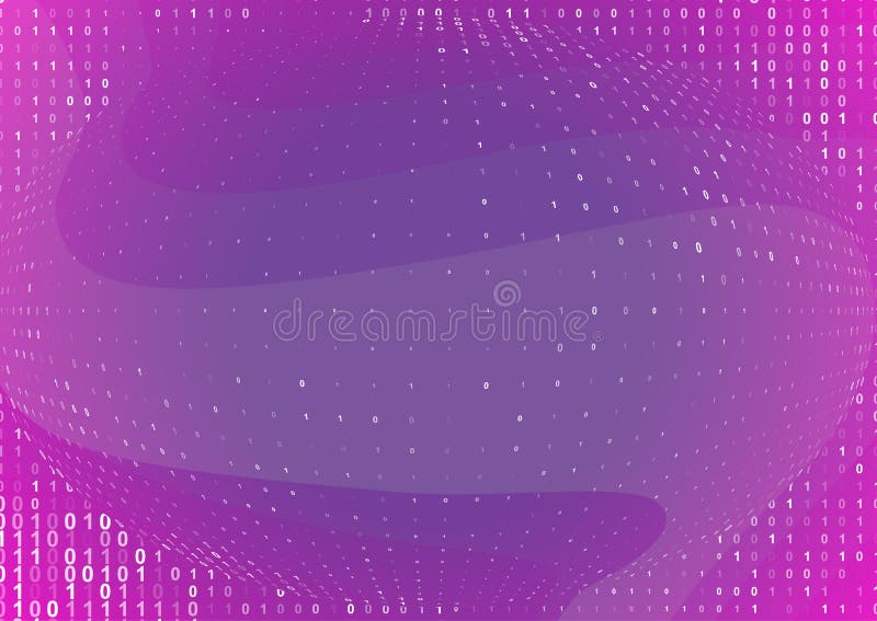 Binary Computer Code Background or Gradient 01 Numbers Pattern Stock ...