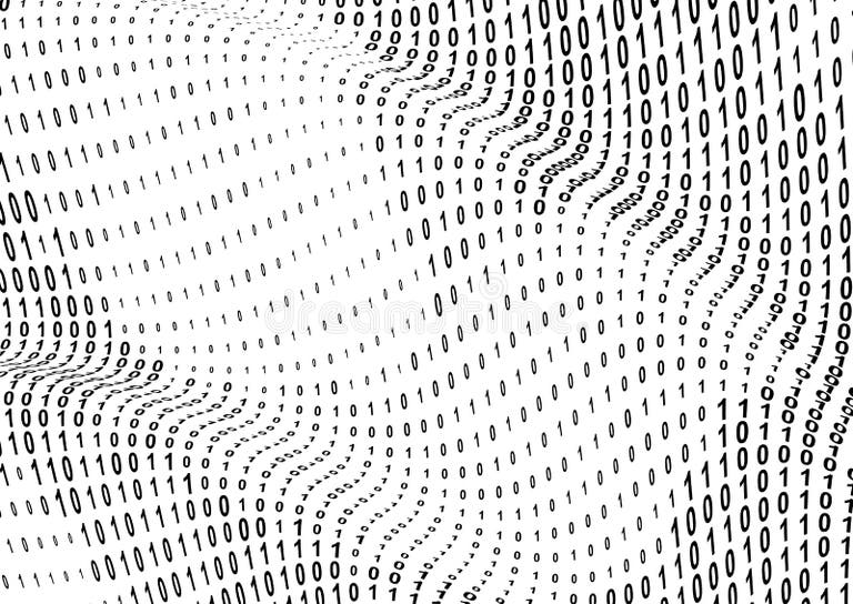 Binary Computer Code Background or Gradient 01 Numbers Pattern Stock Vector - Illustration of ...