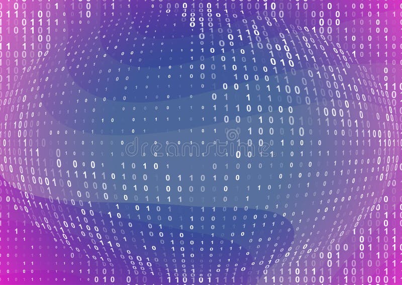 Binary Computer Code Background or Gradient 01 Numbers Pattern Stock ...