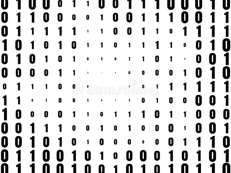 Binary Computer Code Background Stock Illustration - Illustration of ...