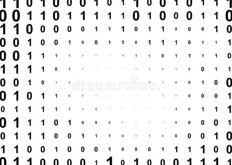 Binary Computer Code Background or Gradient 01 Numbers Pattern Stock ...