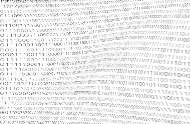 Binary Computer Code Number 01 for Programming on the Network of ...