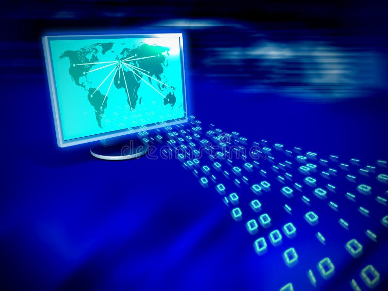Interenet stock illustration. Illustration of digit, array - 332435