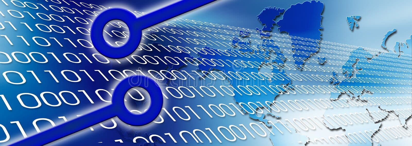 Binary header stock illustration. Illustration of computer - 1566238