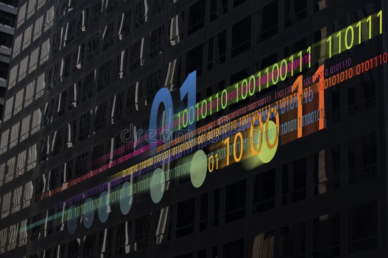 Binary data stock photo. Image of building, data, enterprise - 20669068