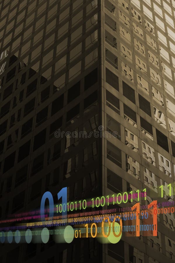 Binary data stock photo. Image of building, data, enterprise - 20669068