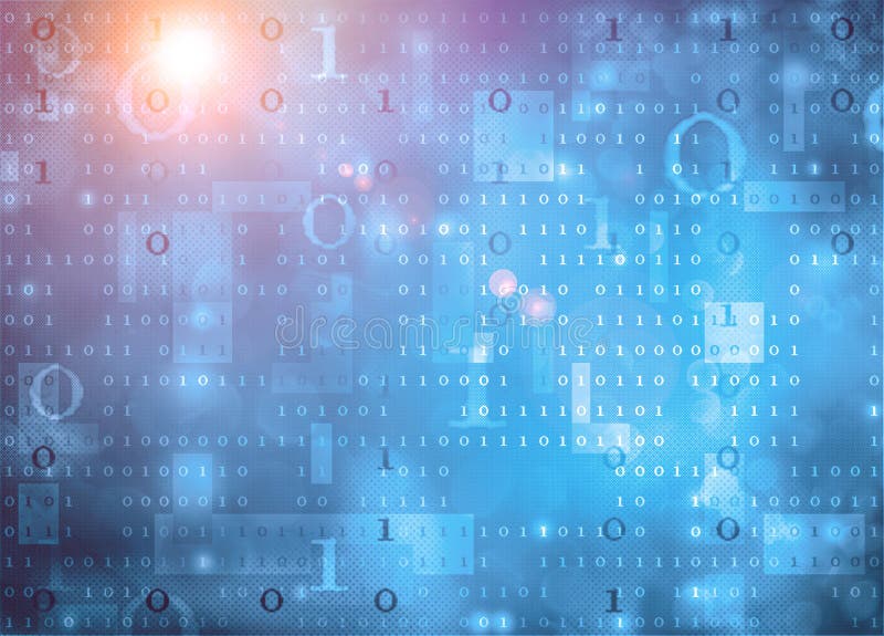 Binary data stock image. Image of digital, binary, blue - 83938007