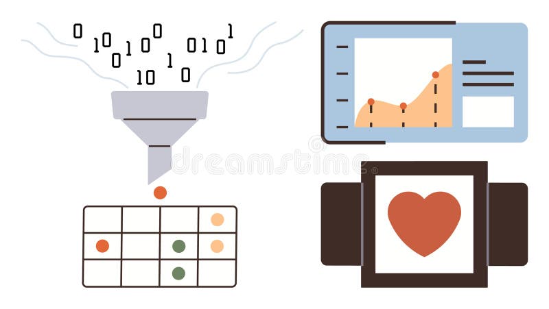Health Data Processing Stock Illustrations – 3,760 Health Data ...