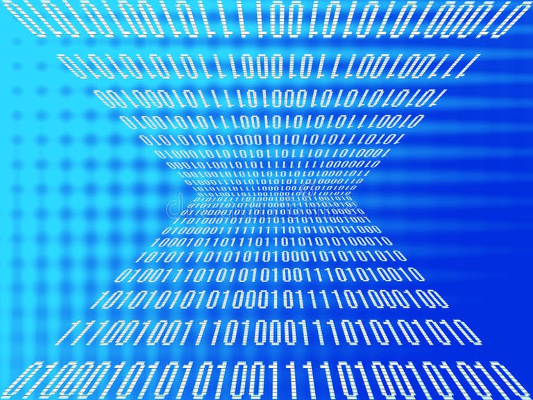 Binary data merge stock illustration. Illustration of matrix - 805270