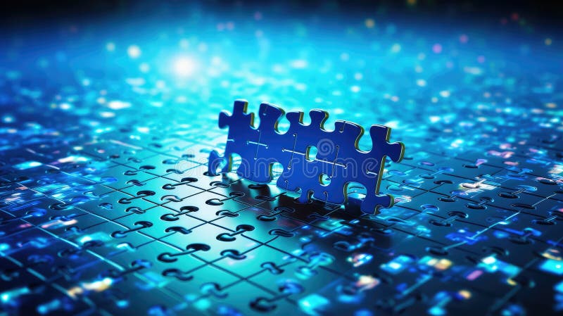 Binary data puzzle stock image. Image of security, technology - 368629265