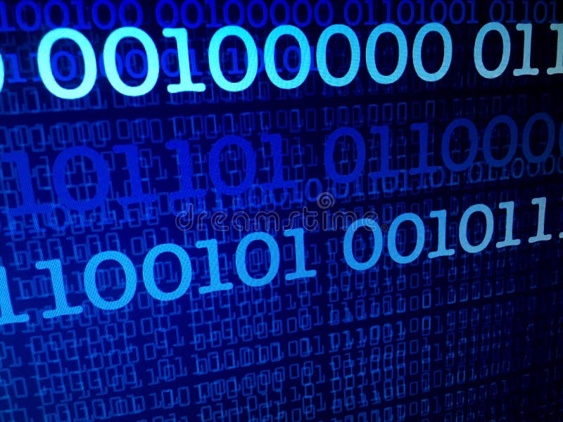 Binary Data Stream Concept, Numbers, Big Data, Information Stock Photo ...