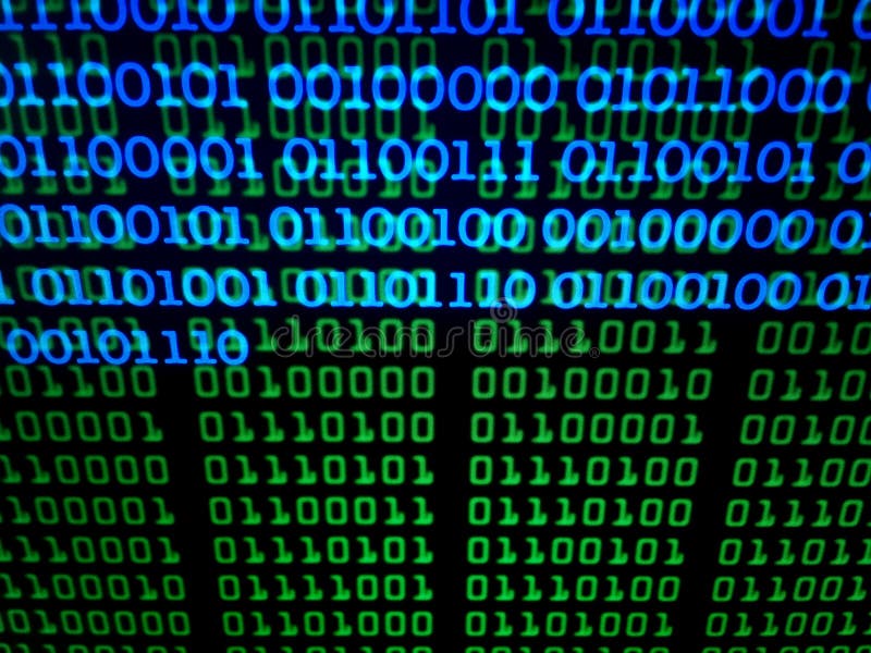 Binary Data Stream Concept Numbers Information Abs Stock Image