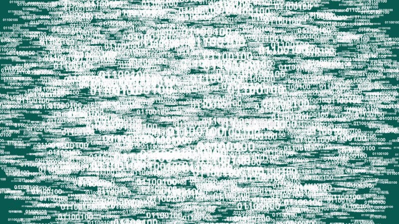 Binary Data Streams Changing at Speed Animation Stock Video - Video of ...