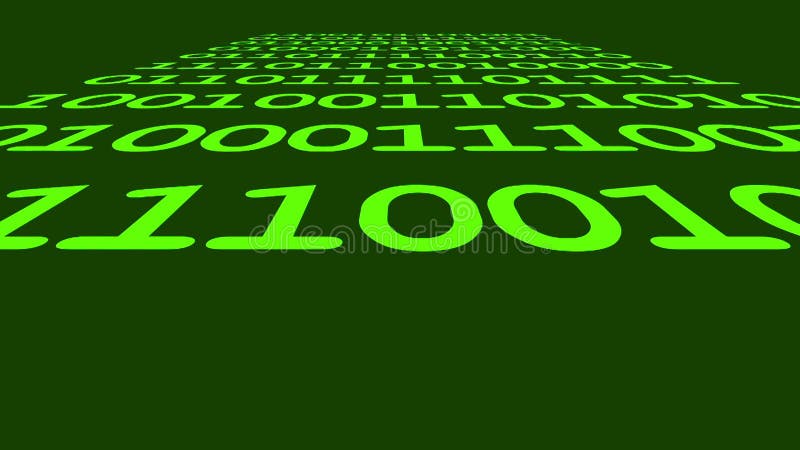 Binary Data Streams Changing at Speed Animation Stock Footage - Video ...