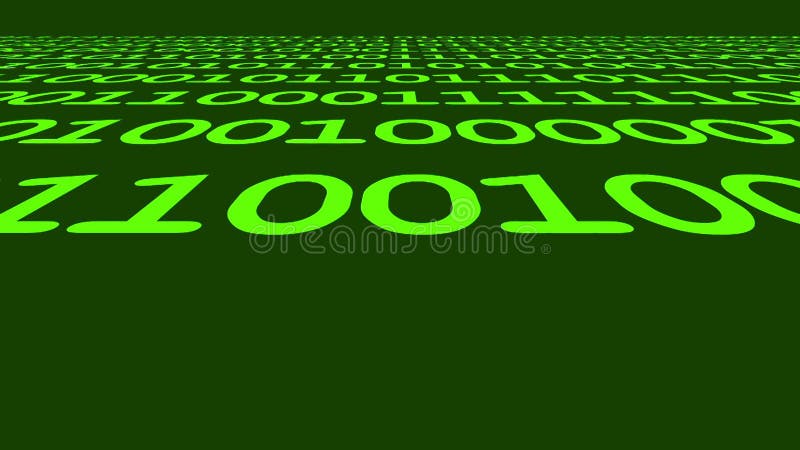 Binary Data Streams Changing at Speed Animation Stock Video - Video of ...