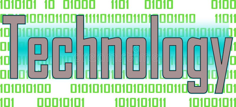 Technology Word Conceptual Illustration. Stock Illustration ...